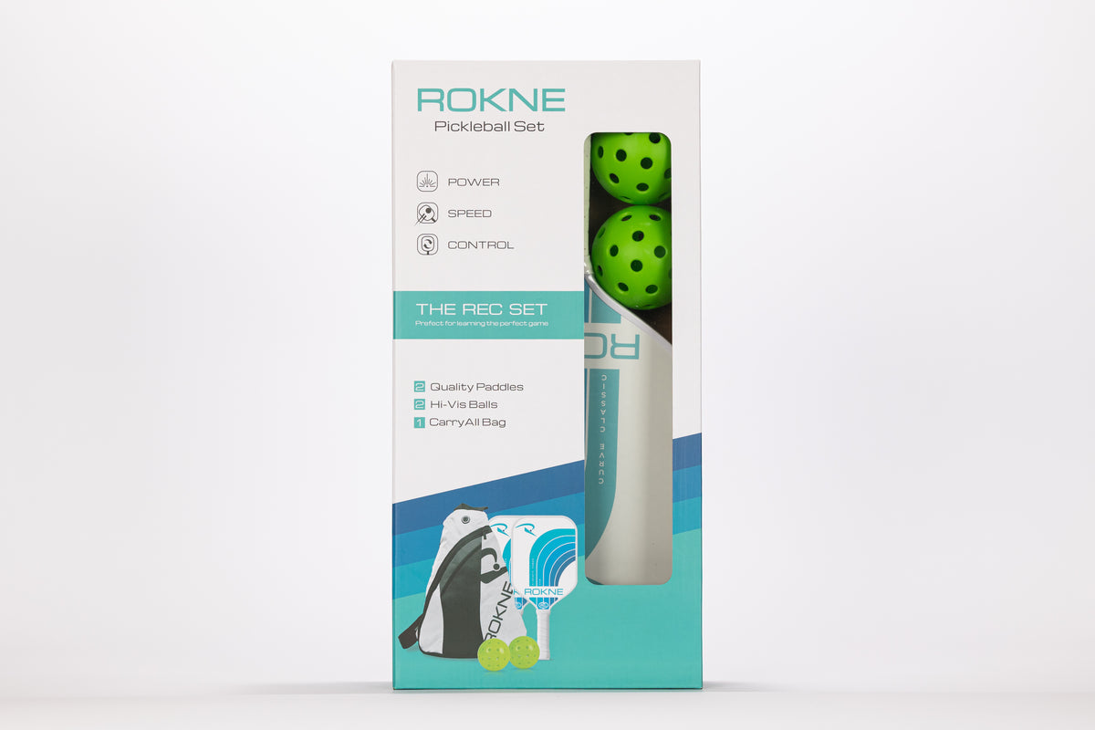 ROKNE Pickleball Curve Classic REC Paddle Set